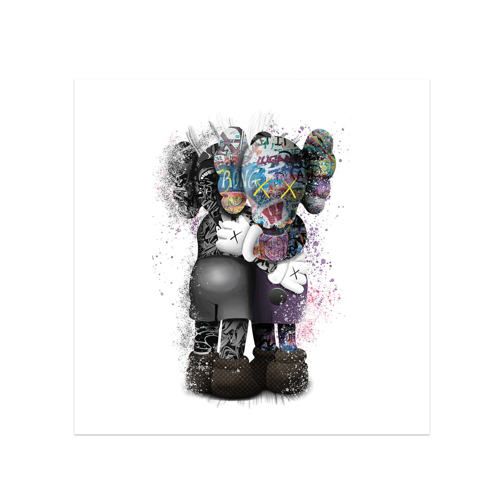 KAWS Canvas – Hug White Edition
